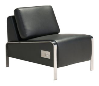 Zuo Thor Armless Chair Black - Macy's