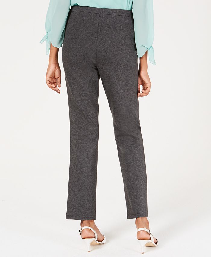 JM Collection Melange Ponte-Knit Pants, Created for Macy's - Macy's