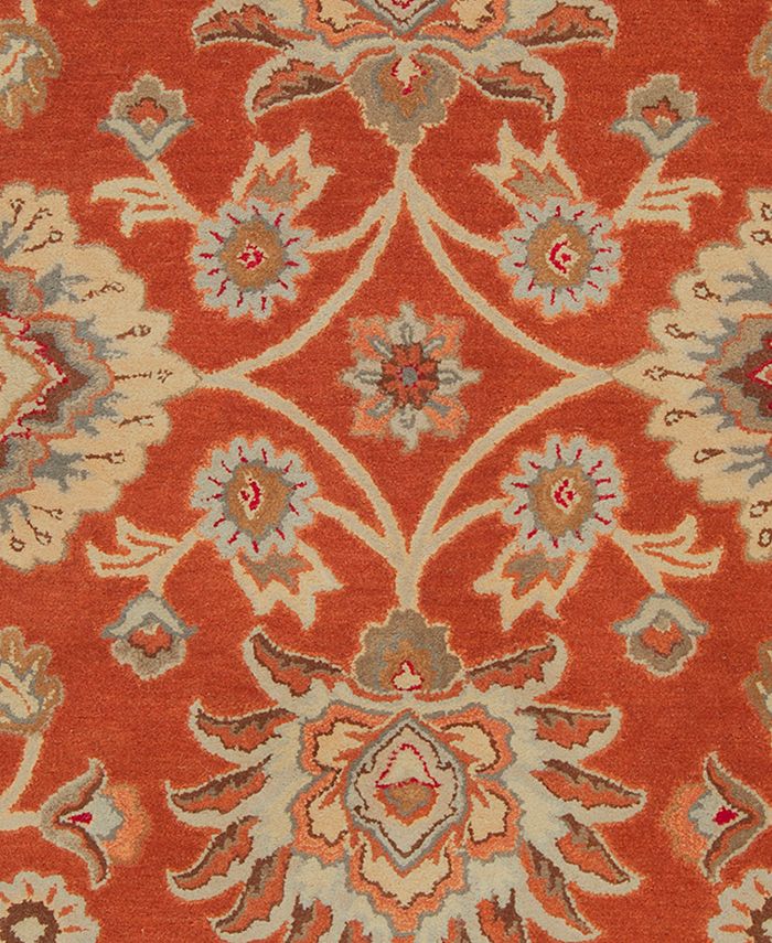 Surya Caesar CAE-1062 Burnt Orange 8' Round Area Rug - Macy's