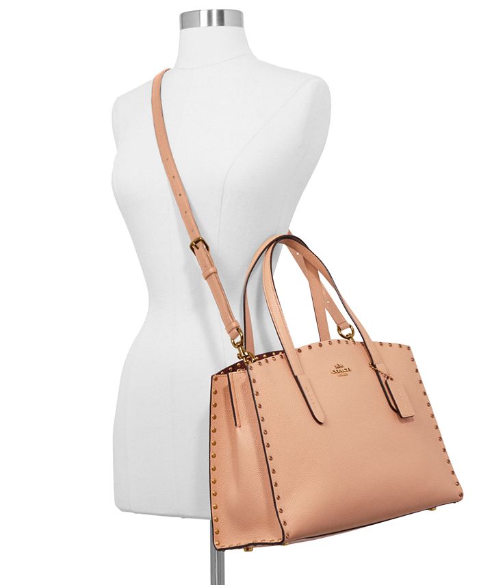 COACH Crystal Border Rivets Charlie Carryall - Macy's