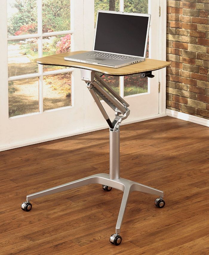 Clickhere2shop Offex Ridge Height Adjustable Mobile Desk, Sit to Stand ...