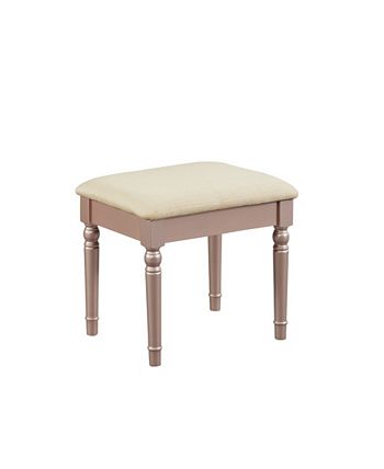 Furniture of America Cristal Rose Gold Vanity Set - Macy's