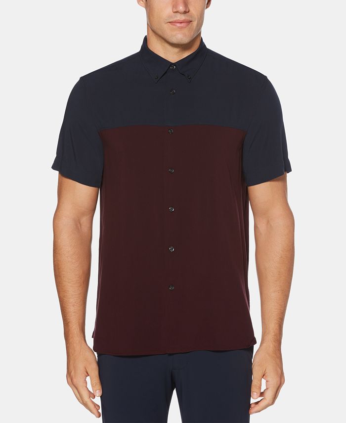 Perry Ellis Men's Colorblocked Shirt - Macy's