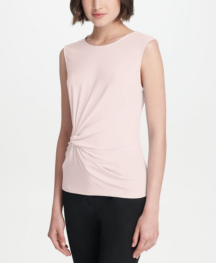 DKNY Side-Knot Top - Macy's