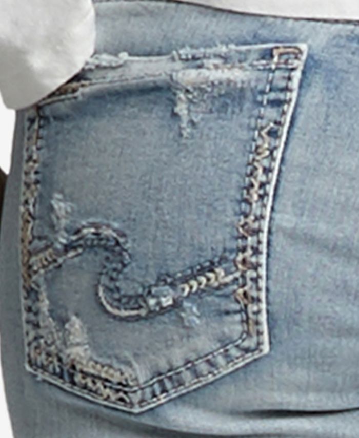 Silver Jeans Co. Ripped Boyfriend Jeans - Macy's