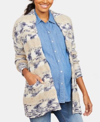 Motherhood Maternity Open-Front Cardigan - Macy's