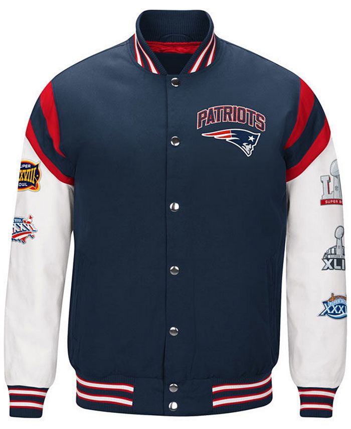 Authentic NFL Apparel Men's New England Patriots Home Team Varsity ...