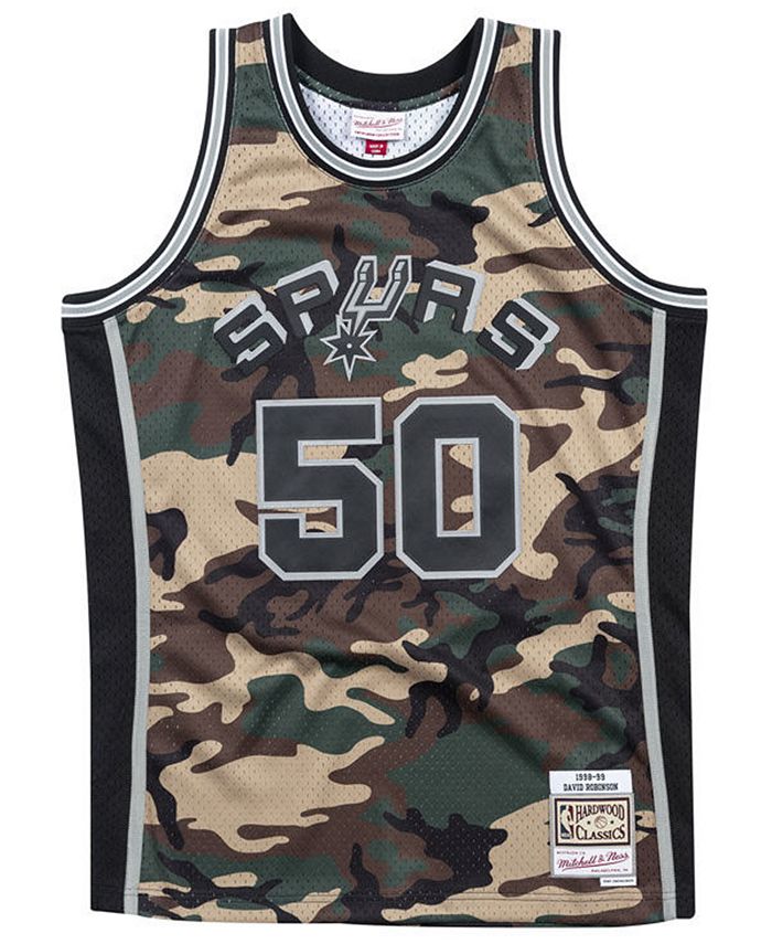 Mitchell & Ness Men's David Robinson San Antonio Spurs Woodland Camo ...