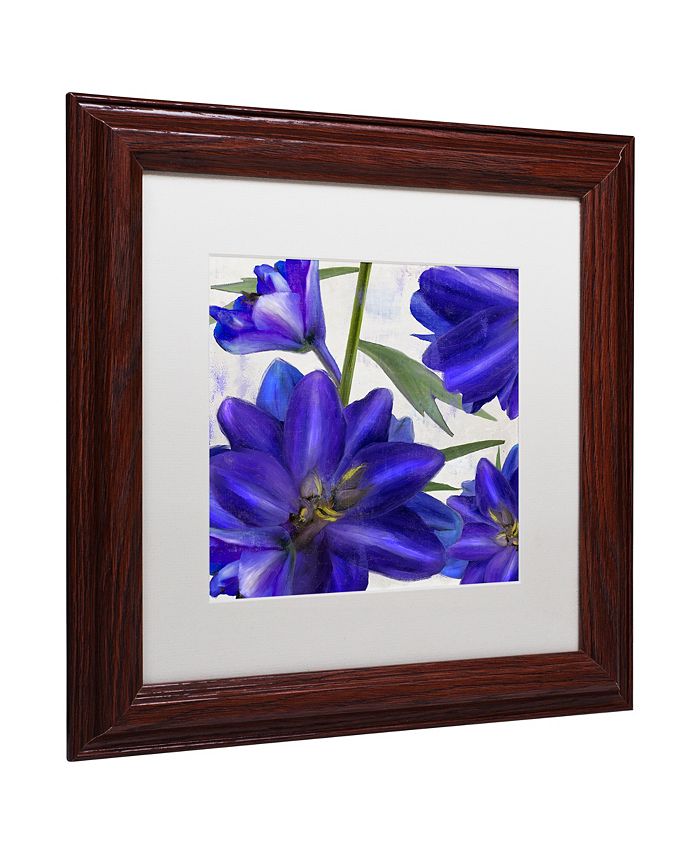 Trademark Global Color Bakery 'Delphine Ii' Matted Framed Art, 11" x 11 ...