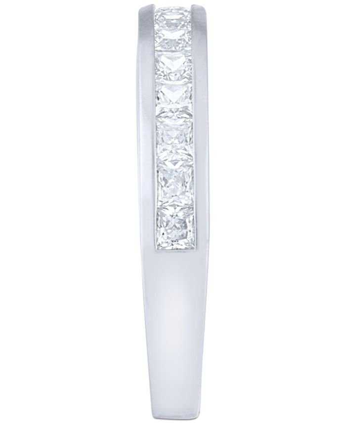 Macy's Diamond Princess Band (1 ct. t.w.) in 14k White Gold - Macy's
