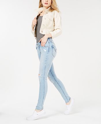 Hudson Jeans Collin Ripped Skinny Jeans - Macy's
