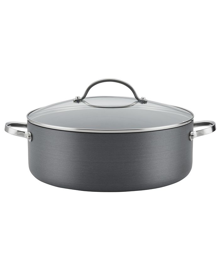Anolon Professional Hard-Anodized Nonstick 7.5 Quart Covered Stockpot ...