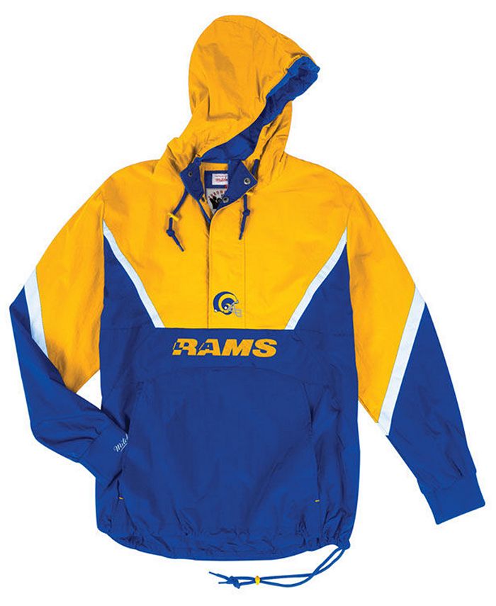 Mitchell & Ness Men's Los Angeles Rams Half-Zip Anorak Jacket - Macy's
