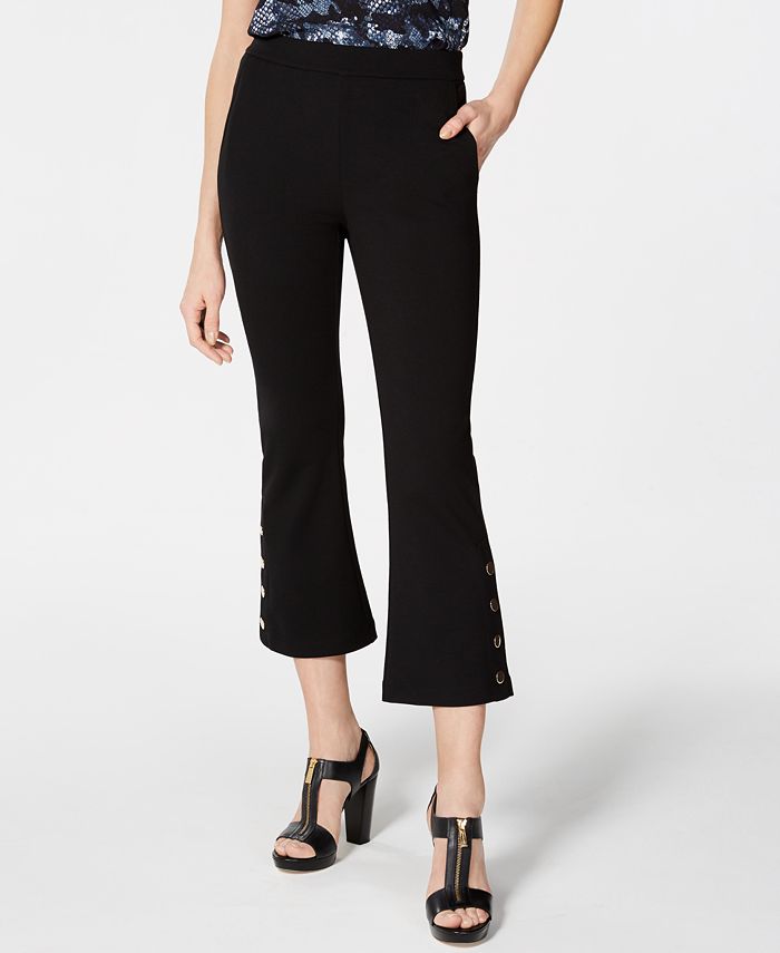 Michael Kors Flare-Leg Buttoned-Cuff Capris, In Regular & Petite Sizes ...