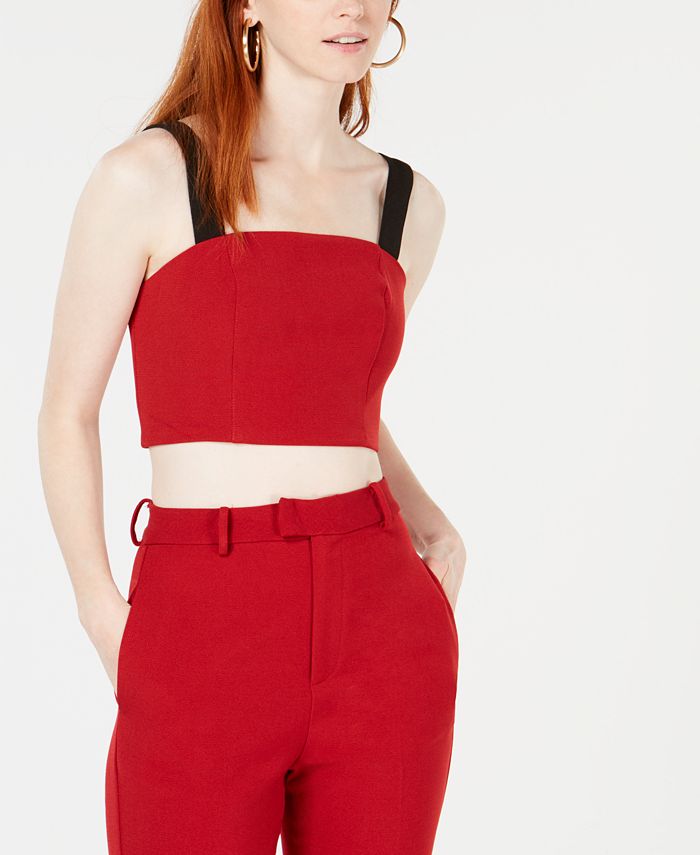 Line & Dot Rosey Cropped Top - Macy's