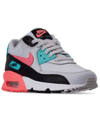Nike Girls' Air Max 90 Leather Running Sneakers from Finish Line - Macy's