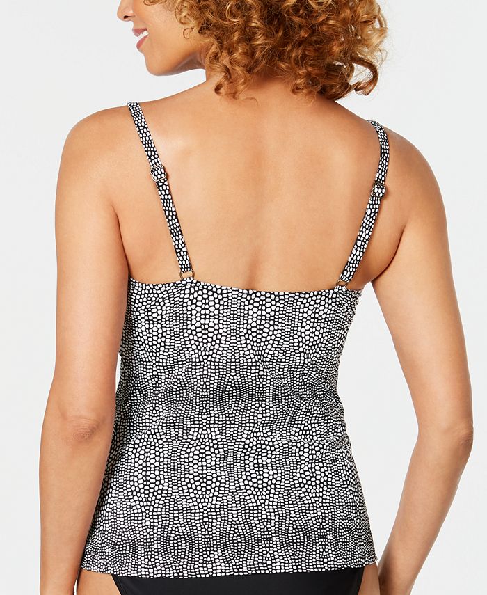 Island Escape Reeve Printed Gemini Underwire D-Cup Tankini Top, Created ...