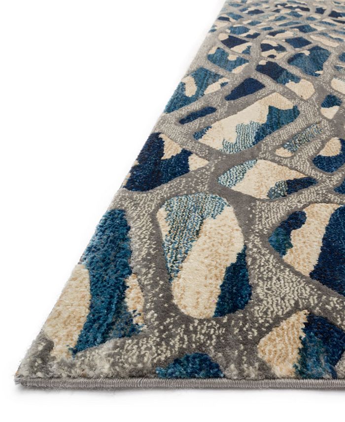 Spring Valley Home Dreamscape DM-06 Artic Blue/Silver 2'3" x 8' Runner ...