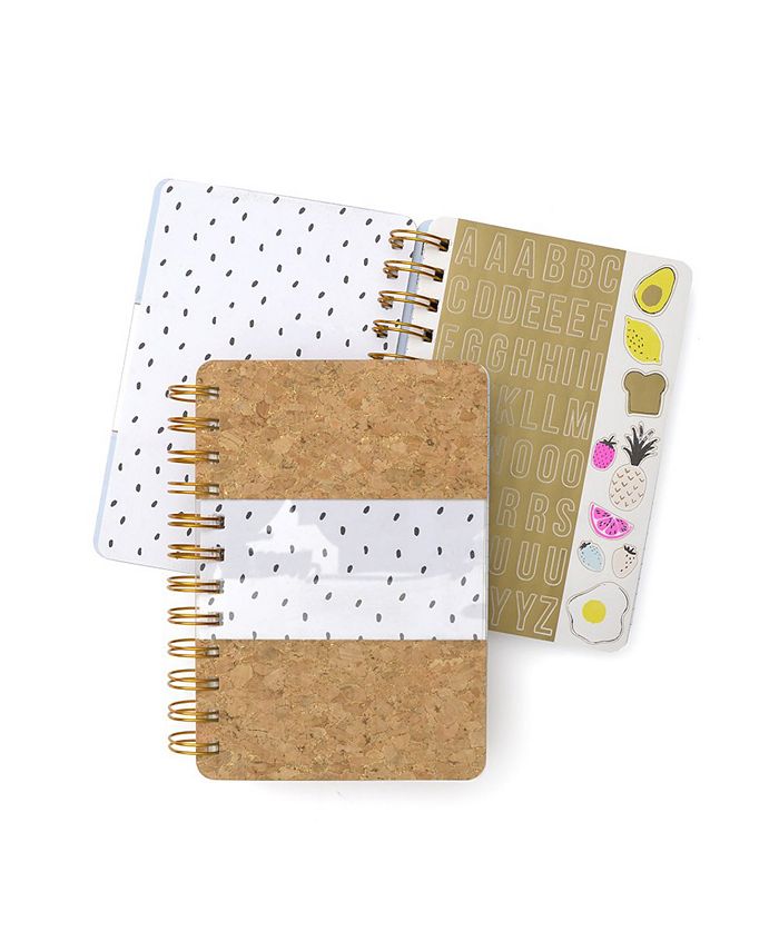 Mara-Mi Cork & Clear Mini Spiral Notebook - Macy's