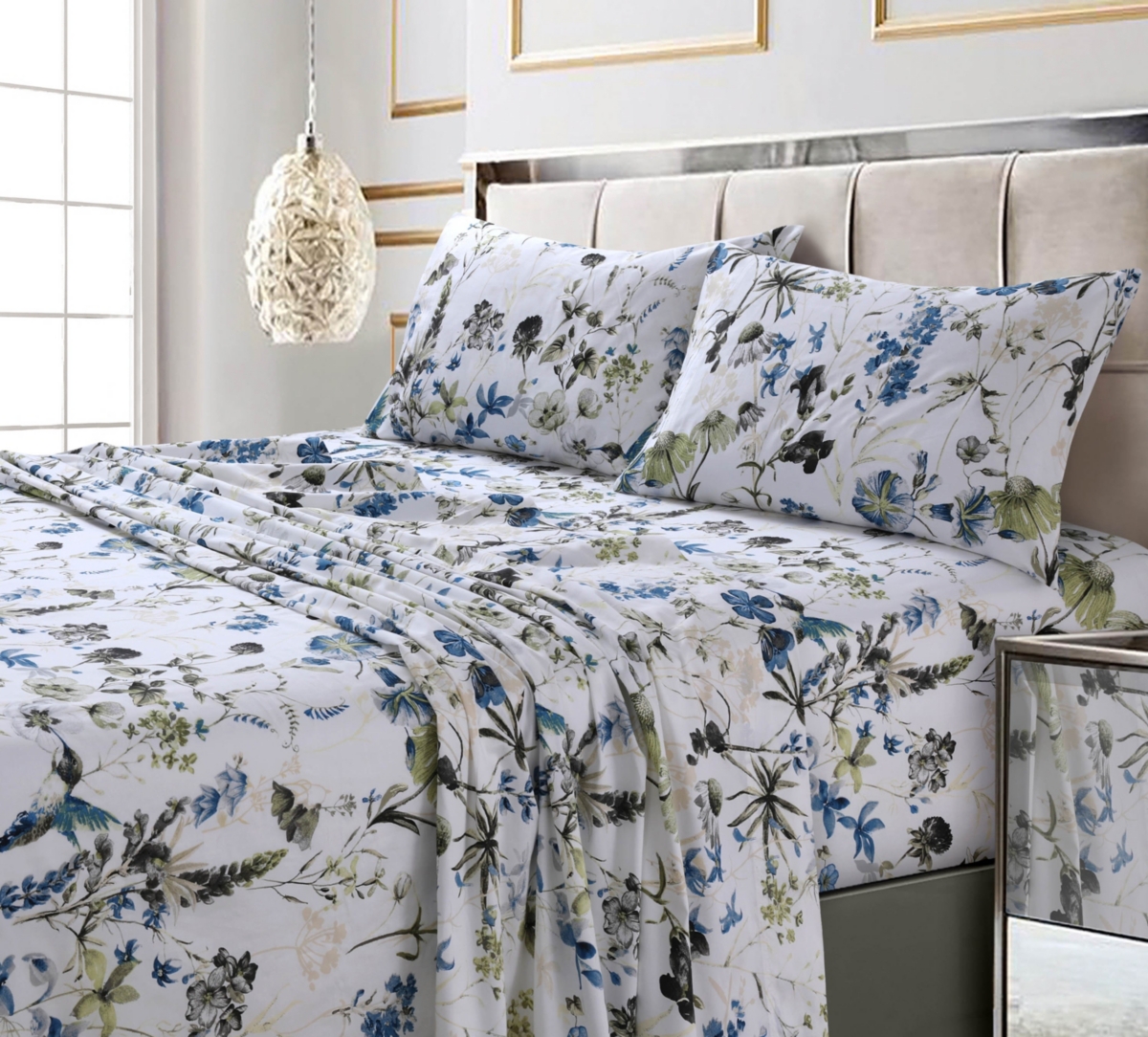 Click here for Amalfi Printed 300 Tc Cotton Sateen Extra Deep Poc... prices