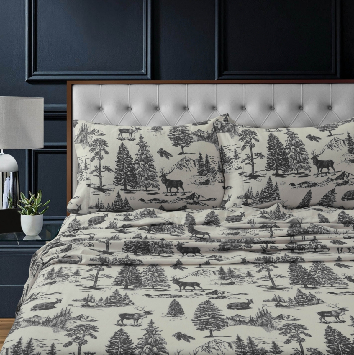 Click here for Tribeca Living Mountain Toile Heavyweight Flannel... prices