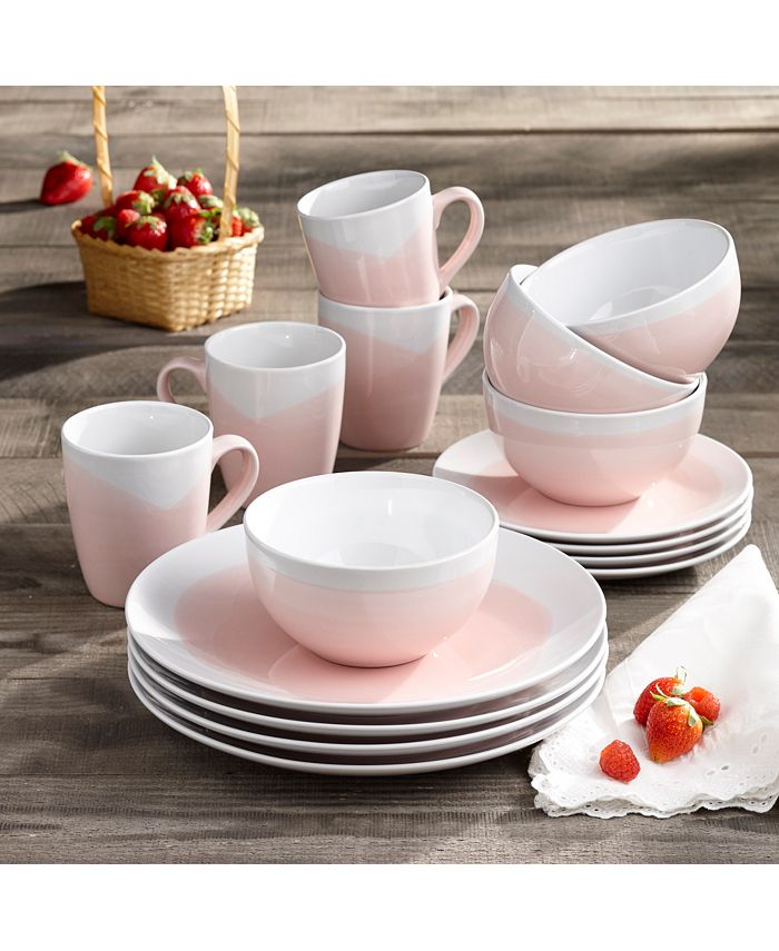 American Atelier Oasis 16 PC Dinnerware Set - Macy's