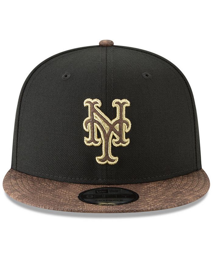 New Era New York Mets Gold Snake 9FIFTY Snapback Cap - Macy's