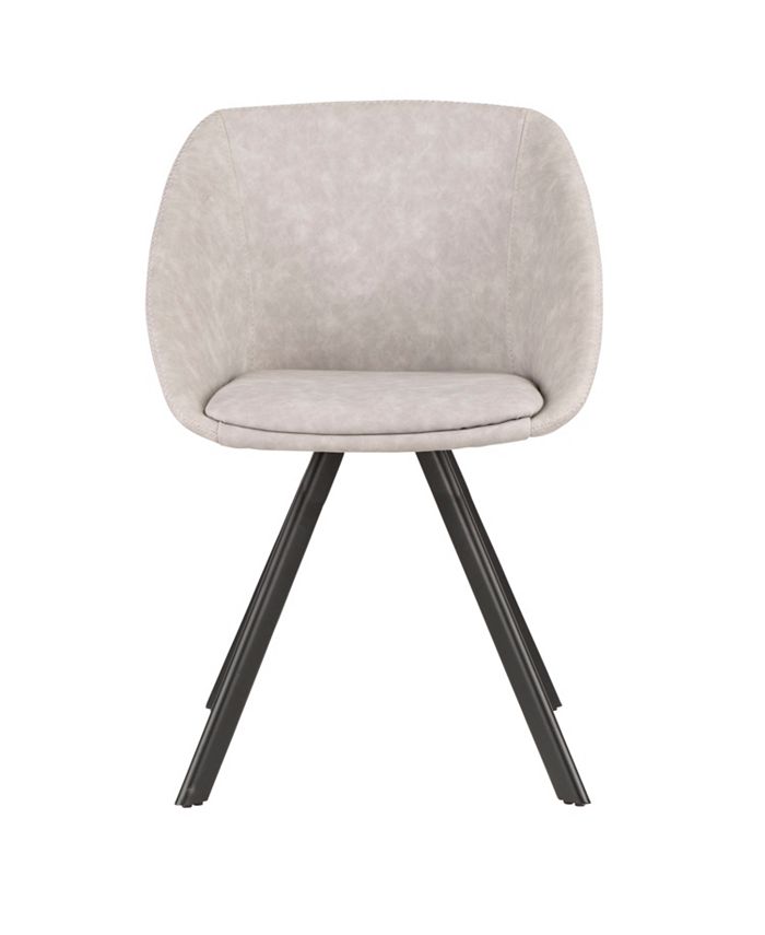 Lumisource Matisse Chair in Faux Leather Set of 2 - Macy's