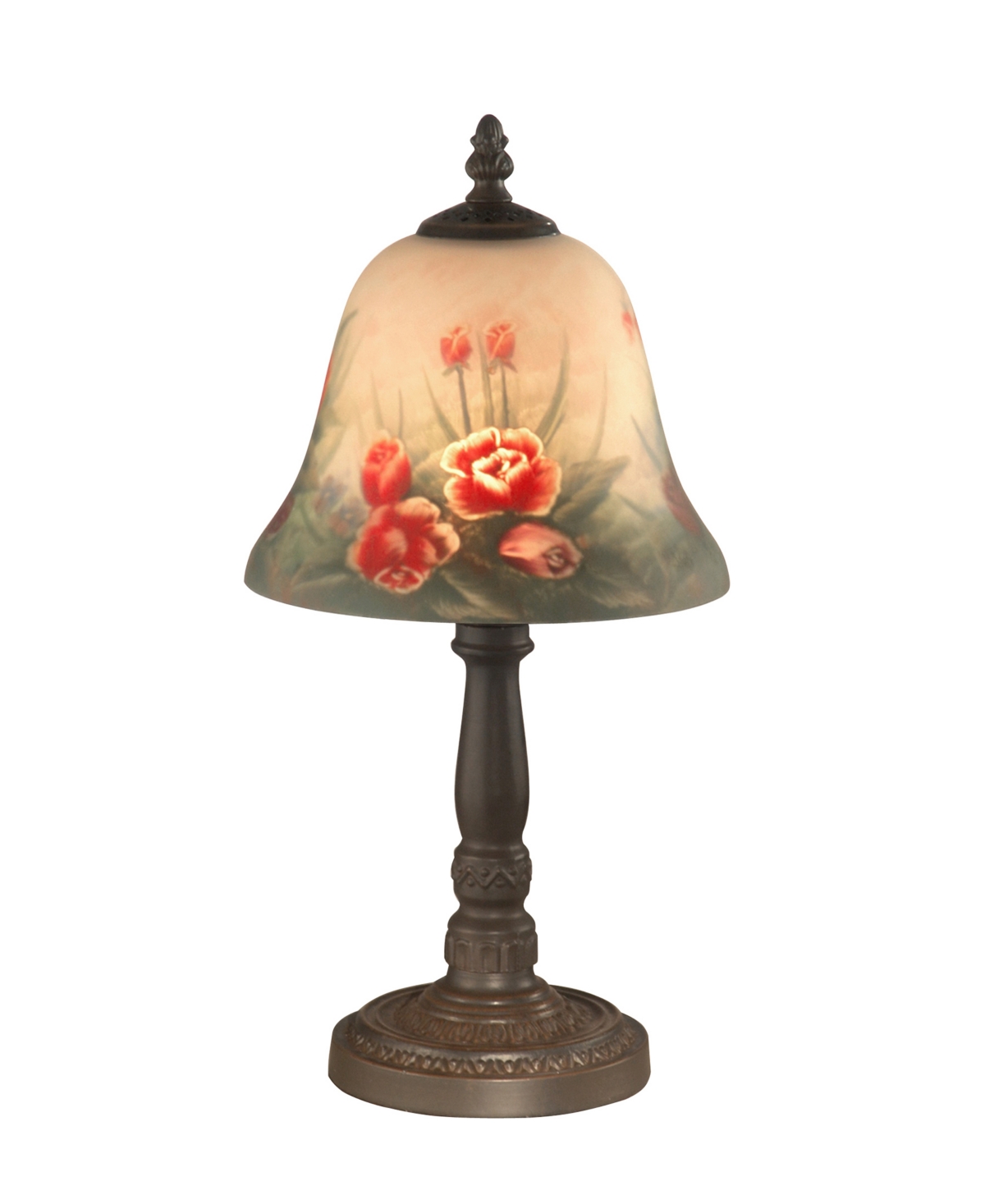 Click here for Dale Tiffany Rose Bell Accent Lamp - Multi prices
