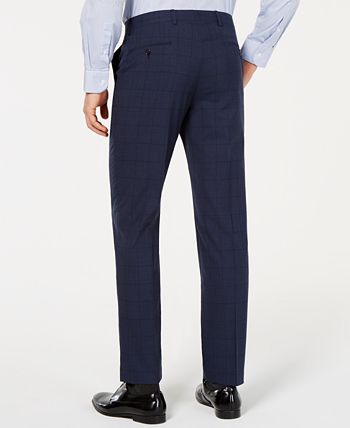 Lauren Ralph Lauren Men's UltraFlex Classic-Fit Windowpane Pants - Macy's