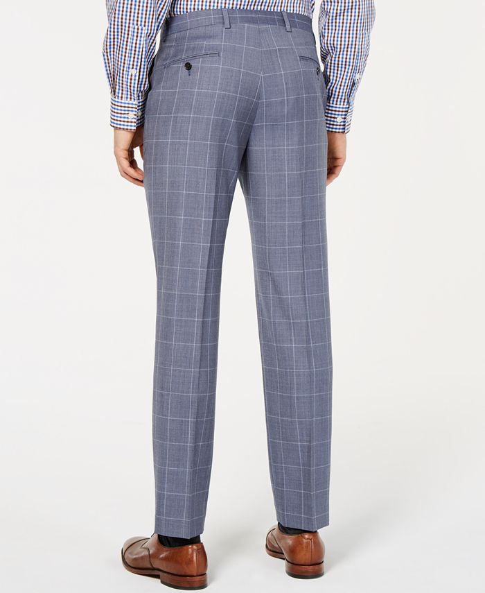 Lauren Ralph Lauren Men's UltraFlex Classic-Fit Windowpane Pants - Macy's