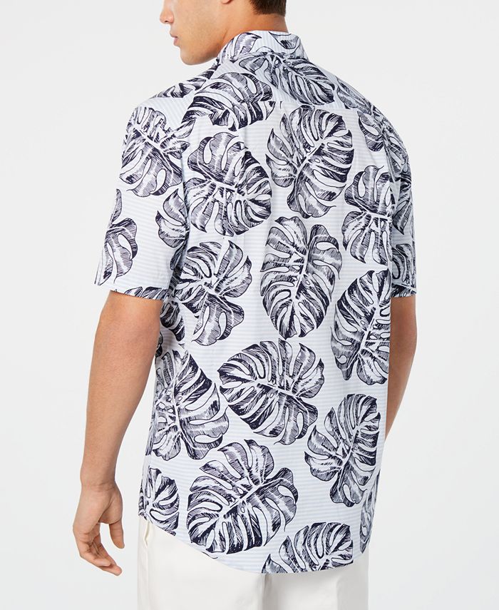 Club Room Men's Madison Palm Graphic Shirt, Created for Macy's - Macy's