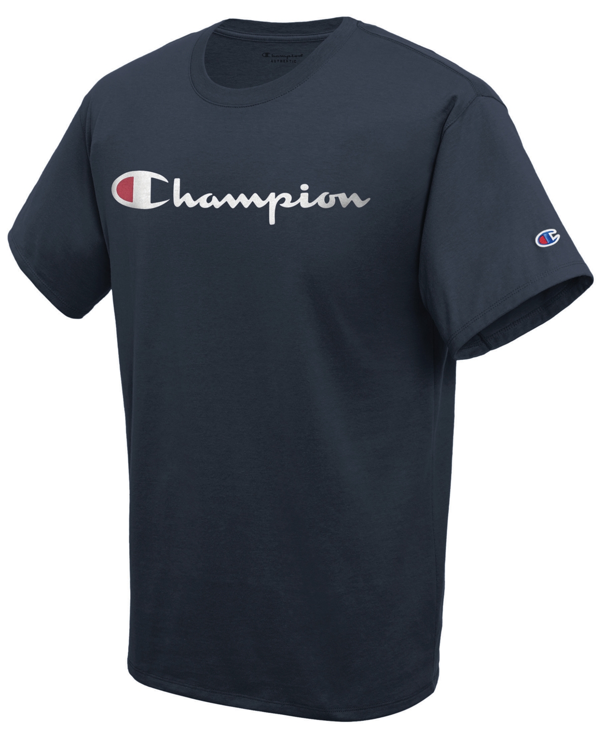 Click here for Champion Mens Script Logo T-Shirt - Navy prices