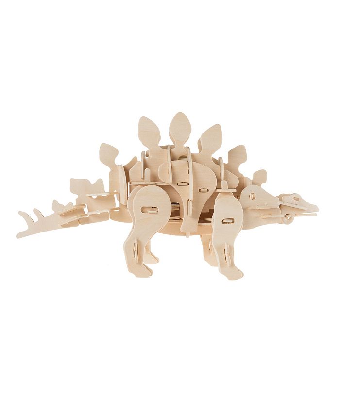 Trademark Global 3D Wooden Stegosaurus Puzzle By Hey Play - Dinosaur ...