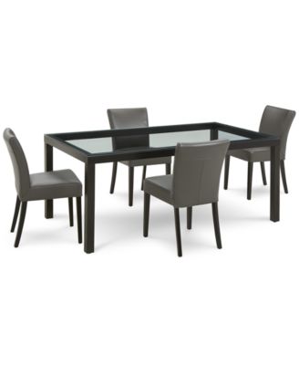 Tate Dining Furniture, 5-Pc. Set (Table & 4 Side Chairs) - Macy's
