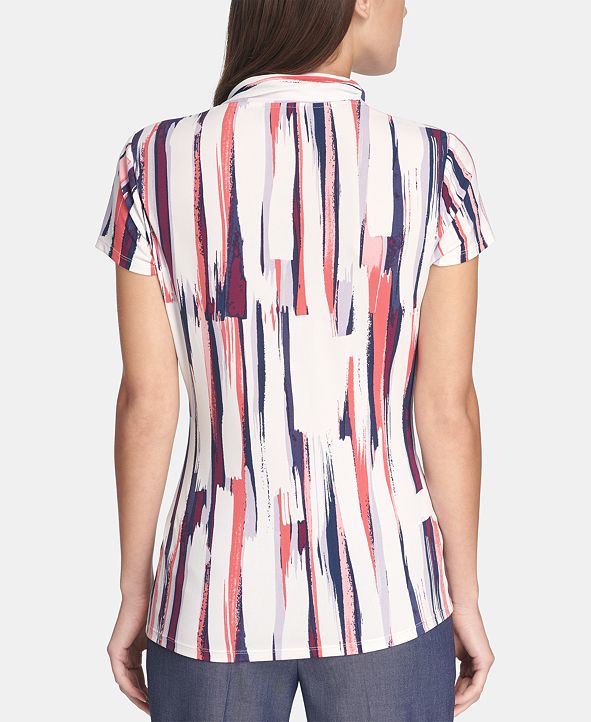 DKNY Ruched Top & Reviews - Tops - Women - Macy's
