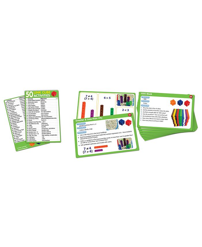 Junior Learning 50 Link Cube Activities Learning Set - Macy's