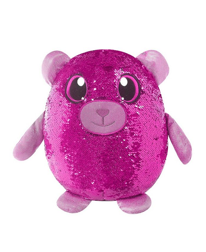 Ben Franklin Toys Shimmeez Large Size Benji Bear, Sequin Plush Stuffed ...