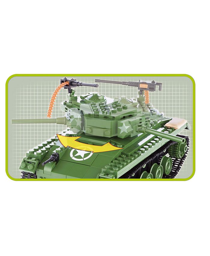 COBI Small Army American M24 Chaffee Construction Blocks Building Kit ...