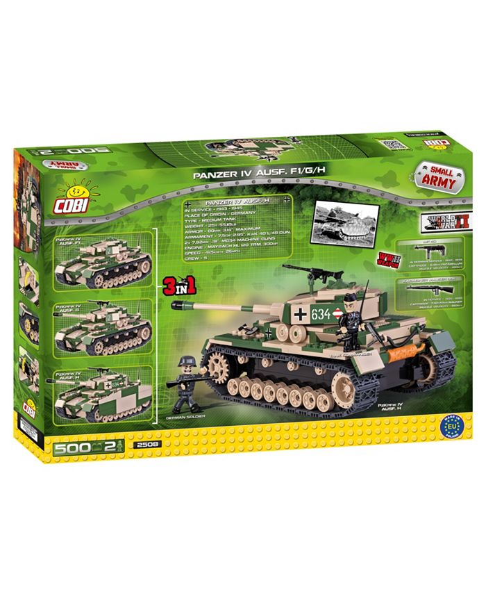 COBI Small Army World War II Panzer IV Ausf. F1 G H 500 Tank Piece ...