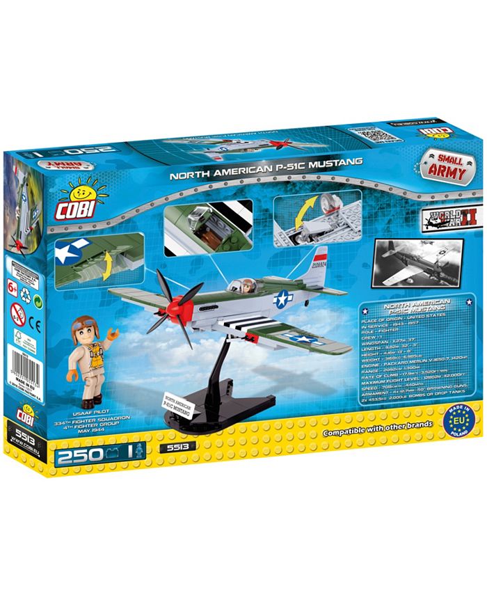 COBI Small Army World War II North American P51 Mustang Plane 250 Piece ...
