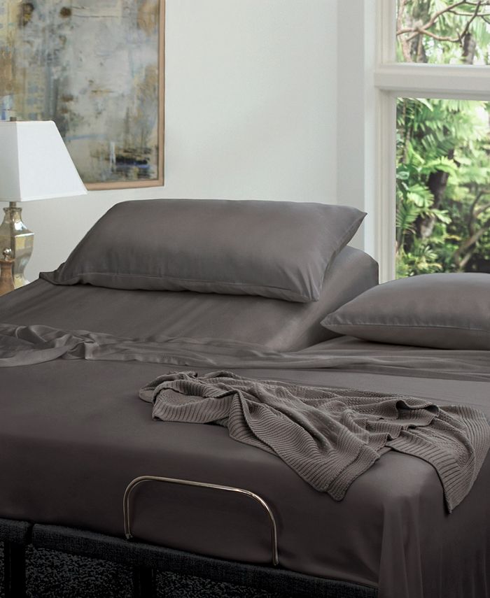 Cariloha Resort Viscose from Bamboo Split King Sheet Set, 400-Thread ...