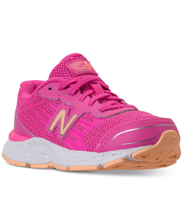 New Balance Girls' 680v5 Wide Width Running Sneakers from Finish Line ...
