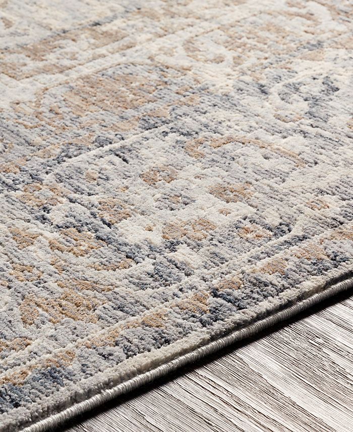 Surya Liverpool LVP-2302 Charcoal 18" Square Swatch - Macy's