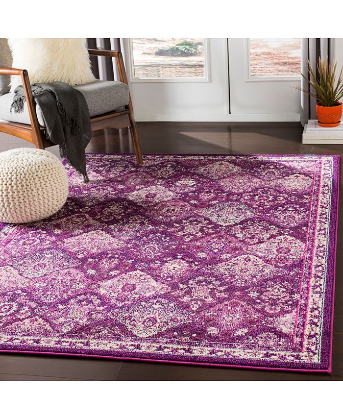 Abbie & Allie Rugs Morocco MRC-2318 Fuschia 18" Area Rug Swatch - Macy's