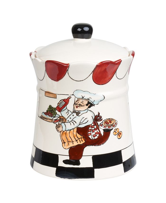 Lorren Home Trends Chef Ceramic Cookie Jar - Macy's