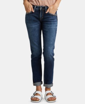 Silver Jeans Co. Rolled Boyfriend Jeans - Macy's