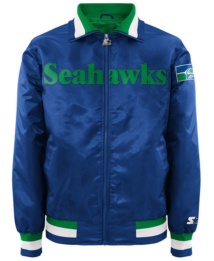 G-III Sports Men's Seattle Seahawks Starter Captain II Satin Jacket ...