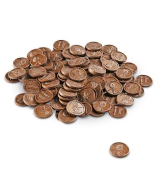 Learning Resources Play Money Plastic Pennies 100 Pieces - Macy's