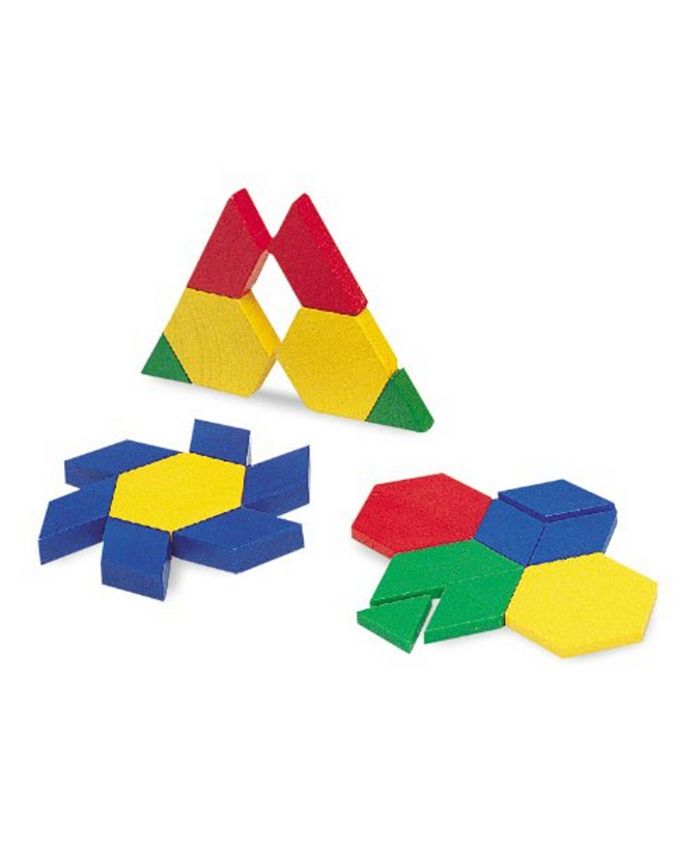Learning Resources 0.5 cm Plastic Pattern Blocks 100 Pieces & Reviews ...